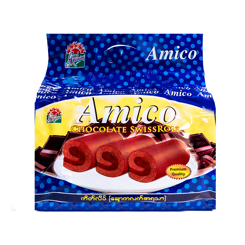 Makroclick | Amico Chocolate Swiss Roll 18Gx12PCS