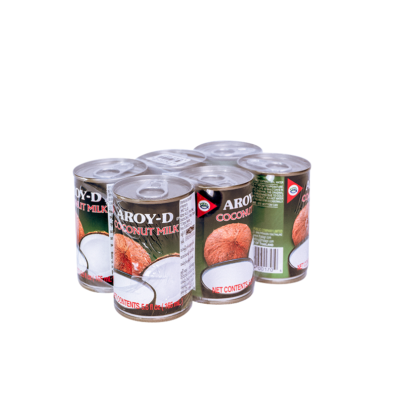 Makroclick | AROY-D Coconut Milk Can 165Ml x 6